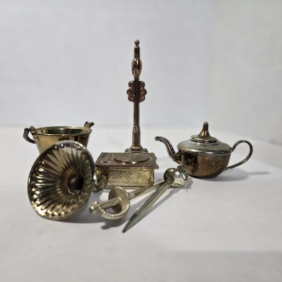 Other | Vintage Brass Miniature Collectible Set As Shown | Poshmark